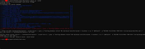 docker restoring database from dockerfile stack overflow