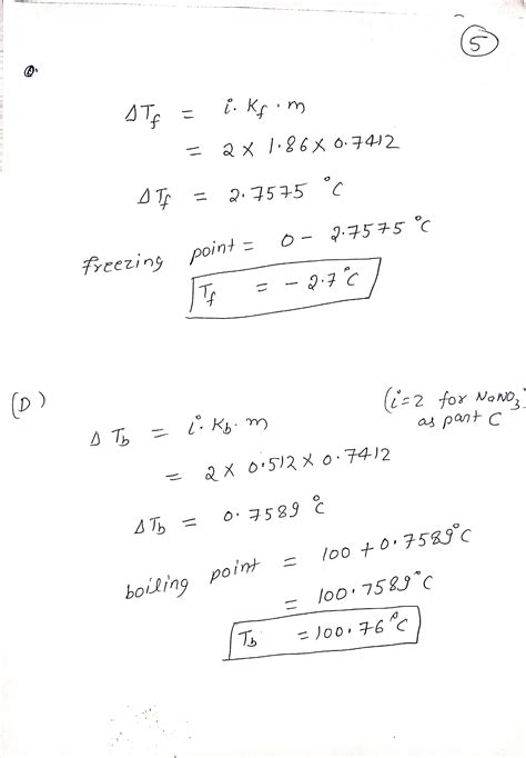 [solved] calculate the freezing point and boiling point of each aqueous course hero
