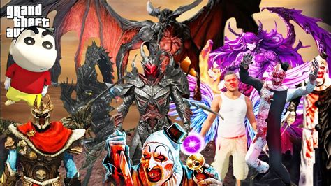 Franklin Become HELL BOSS To Fight SERBIAN DANCING LADY And DEVIL GOD