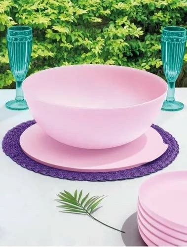 Tigela Allegra 5 Litros Rosa Tupperware Frete grátis
