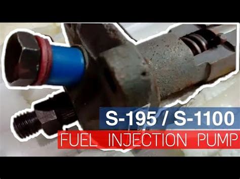 Tutorial CARA Bongkar Pasang Fuel Injection Pump S195 S1100 Mesin