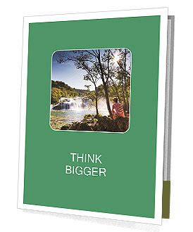 Krka National Park In Croatia A Stunning Woman Relaxing By The