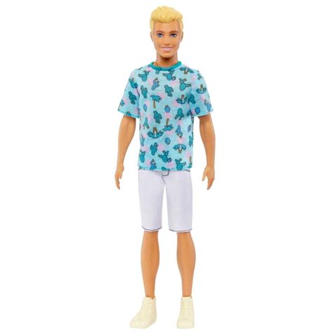 Barbie Ken Fashionistas Puppe Mit Blondem Haar Und Kaktus T Shirt