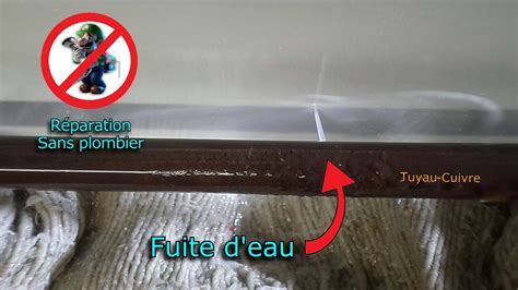 R Paration D Une Fuite D Eau En Minutes Chrono Sur Tuyau En