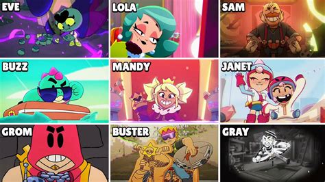 TODAS Las ANIMACIONES De Los NUEVOS BRAWLERS De BRAWL TALK MANDY