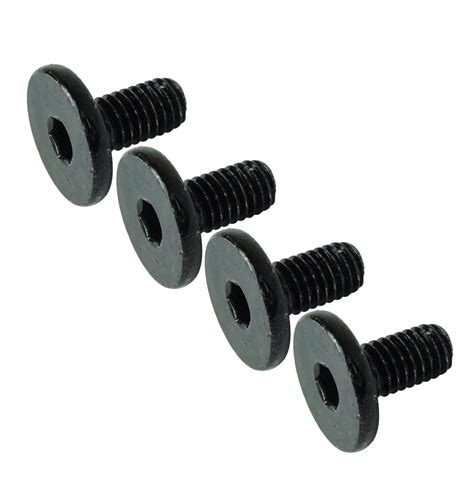 100x wkręt M6 x 12 mm z łbem walcowym czarna śruba meblowa wkręt