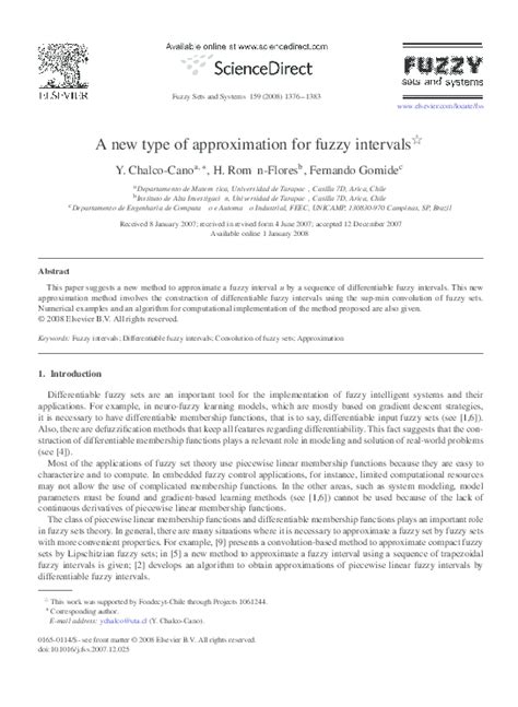 pdf a new type of approximation for fuzzy intervals fernando gomide