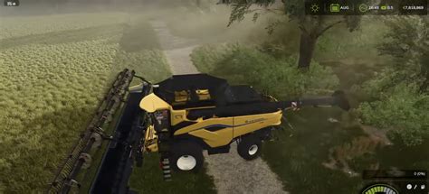 Fs Harvesting Rice With New Holland Cr