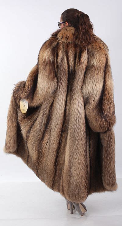 Finnish Raccoon Fur Coat Fur Fur Jacket Coat