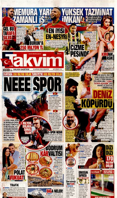 Takvim Gazetesi Takvim Manşet Oku Haberler 08 Haziran 2024