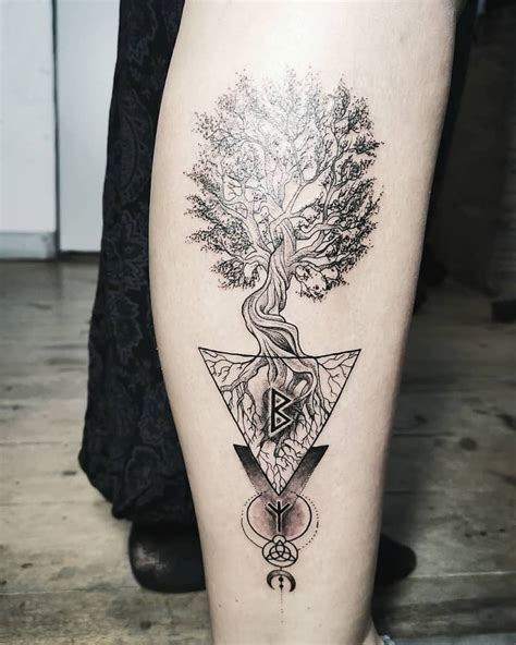 50 Awesome Yggdrasil Tattoo Ideas