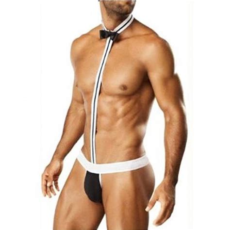 Men Hot Sexy Borat Mankini Costume Swimsuit Swimwear Thong Underwear