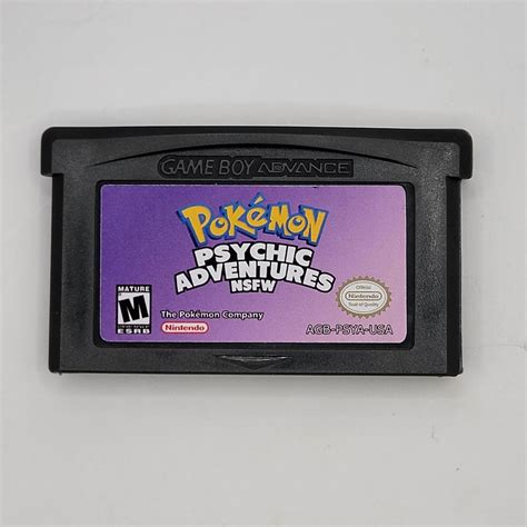 Pokemon Psychic Adventures NSFW Rom Hack Gameboy Advance GBA Etsy