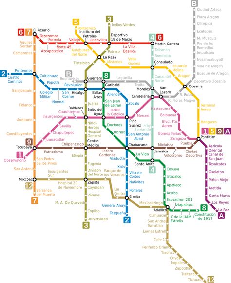 Mapa Del Metro De Cdmx