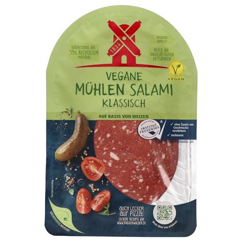 Rügenwalder Mühle vegane Mühlen Salami 80g Amazon de Lebensmittel