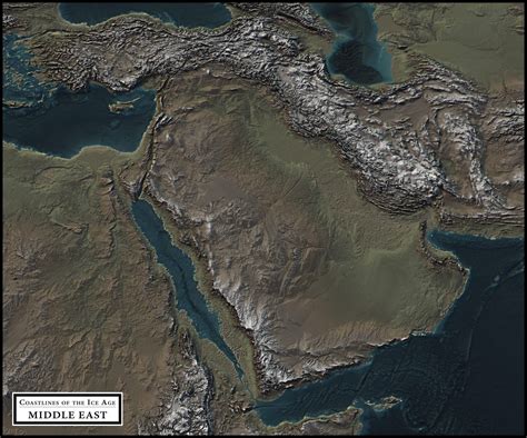 Coastlines Of The Ice Age On Amazing Relief Maps