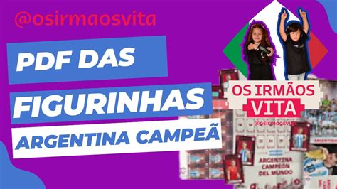 Kit Copa Do Mundo Argentina Campea Cromos Para Baixar Em Pdf