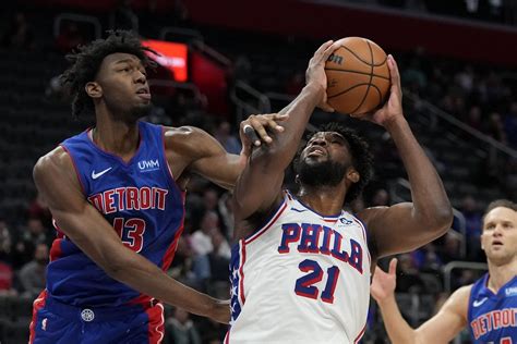 Is Joel Embiid Playing Tonight Against The Detroit Pistons Latest