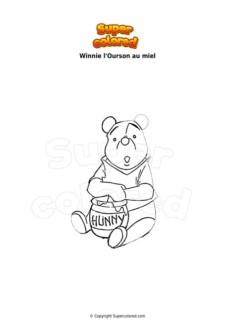 Coloriage Winnie L Ourson Au Miel Supercolored