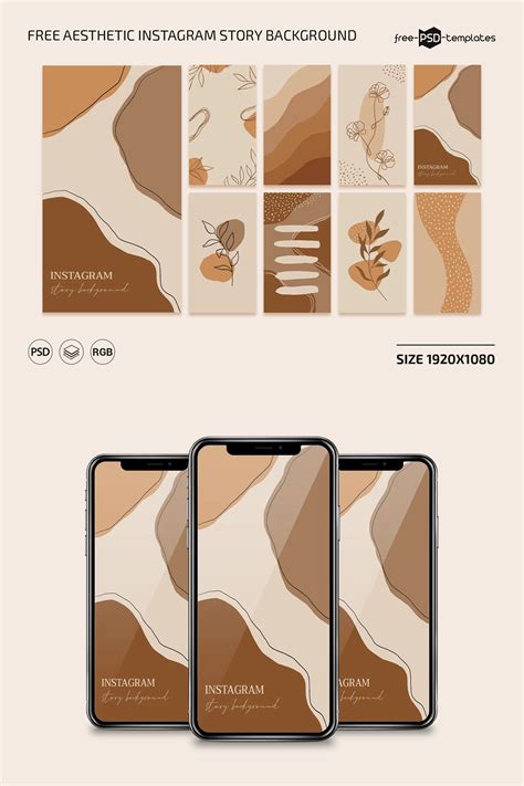 Free Aesthetic Instagram Story Background Template PSD