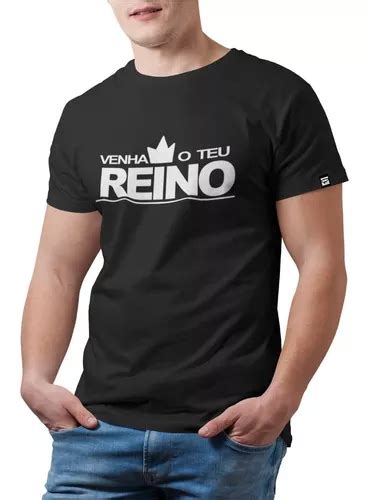 Camiseta Religiosa Pintee Venha Teu Reino Blusa Premium Top