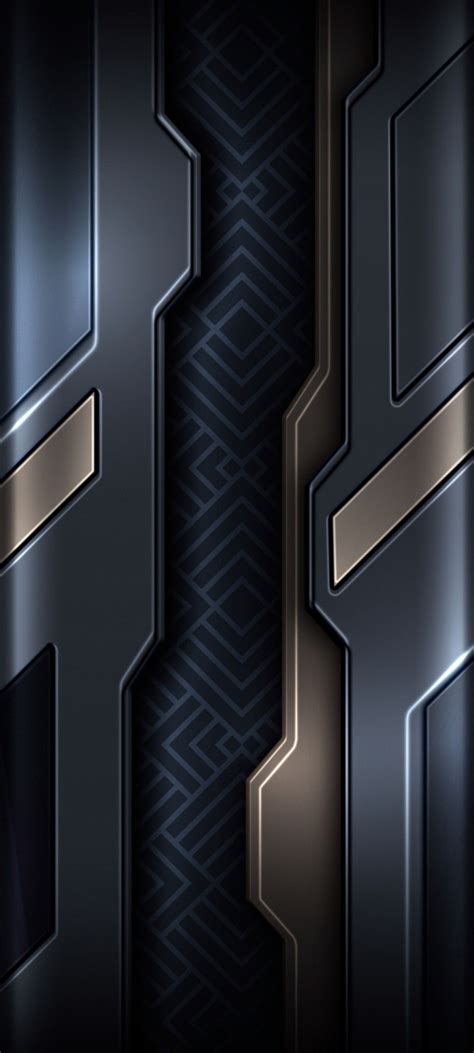 Abstract Black And Gold Galaxy Wallpaper