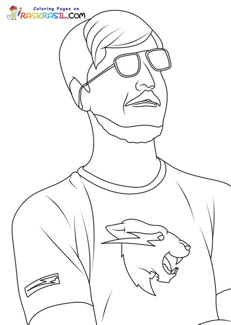 Mr Beast Coloring Pages