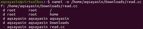 Linux Command Namei Usage DevsDay Ru