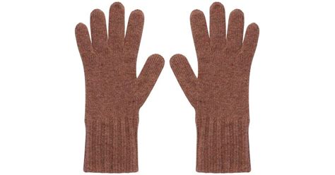 Loro Piana Knitted Gloves In Brown For Men Lyst