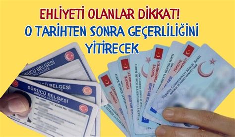 Eski Tip Ehliyetler Yıl Sonunda Geçersiz Hale Gelecek Köroğlu