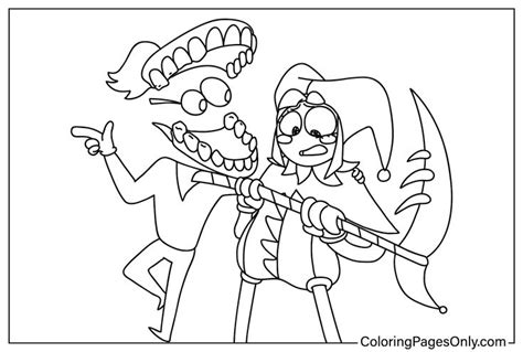 Coloring Page The Amazing Digital Circus Free Printable Coloring Pages