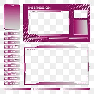 Twitch Overlay Vector Hd Images Twitch Overlay Template Design Silver
