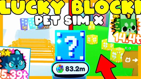 LUCKY BLOCKI i NOWY ŚWIAT w PET SIMULATOR X LUCKY UPDATE w PET SIM X