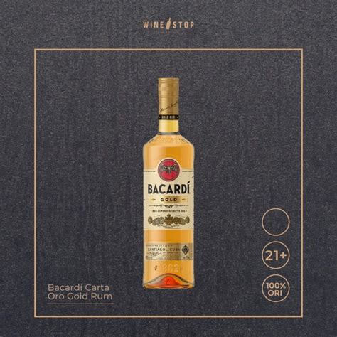 Jual Bacardi Carta Oro Gold Rum Di Seller Winestop Official Store