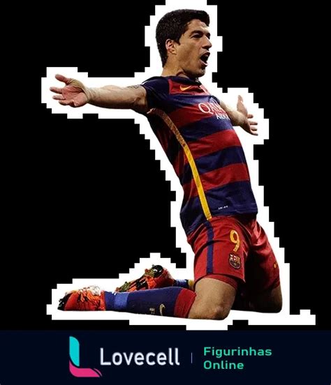 Figurinha Comemoração do Jogador do Barcelona para WhatsApp Lovecell