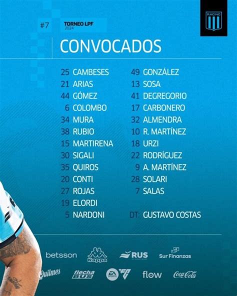 RACING Sarmiento Probables Formaciones hora TV y árbitro