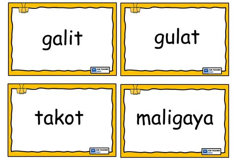 Pang Uri Flashcards Fun Teacher Files
