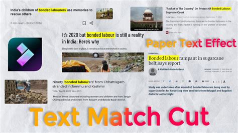 Text Match Cut Video Editing Like Vox And Johnny Harris Text Match
