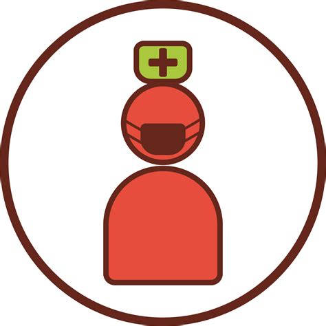 Nurse Flat Icon In Circle 29760172 PNG