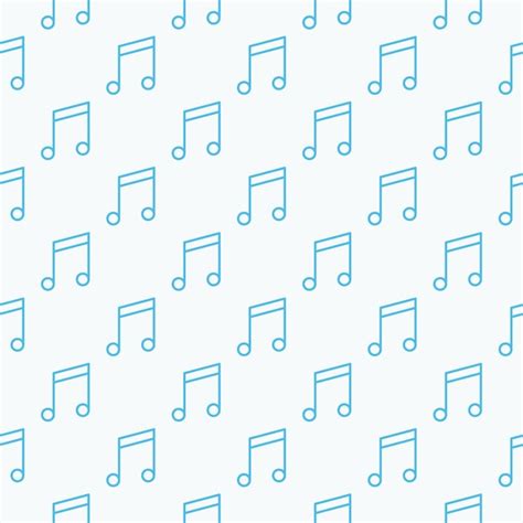 Premium Vector Music Notes Seamless Pattern Vector Background