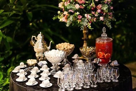 Mesa do café no casamento 55 ideias para a recepção