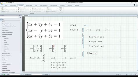 solve equation system by mathcad part 2 youtube