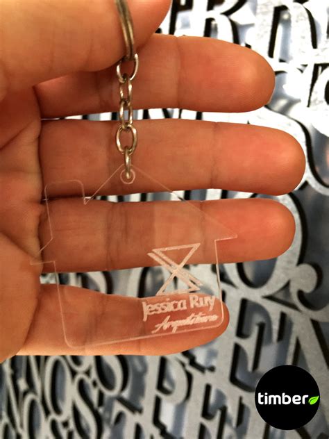 Chaveiro Personalizado Acrílico Transparente Elo7