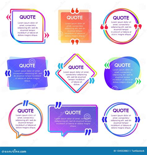 Quote Box Frame Mention Text Frames Remark Speech Bubble And