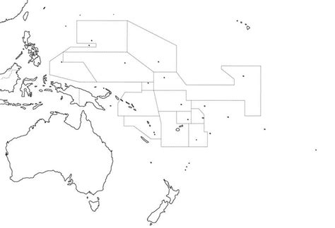Print Map Quiz Mapa Político de Oceanía geografía 3º educación