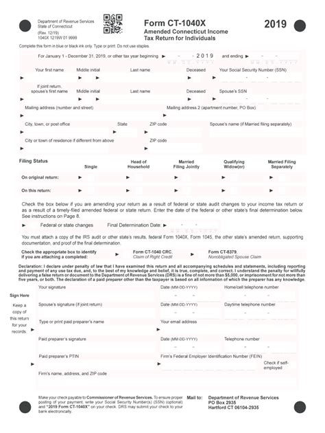 Ct W Form Printable