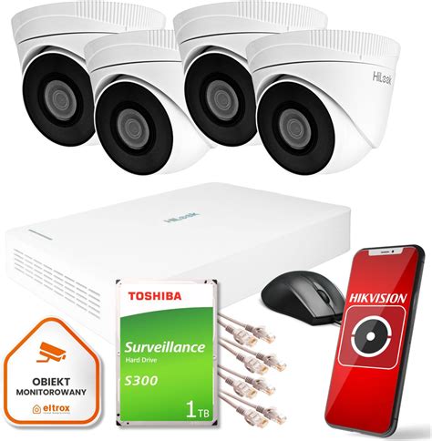 Zestaw Do Monitoringu Hilook Zestaw Monitoringu By Hikvision 4 Kamer