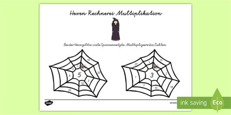 Hexen Rechnerei Multiplikation Arbeitsblatt Teacher Made