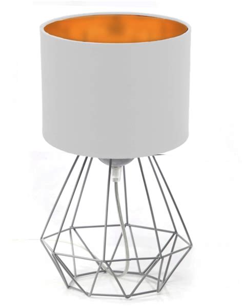 LAMPKA NOCNA BIURKOWA DRUCIANA ABAŻUR MIRROR LOFT LAMPKA KOSZYK MIRROR