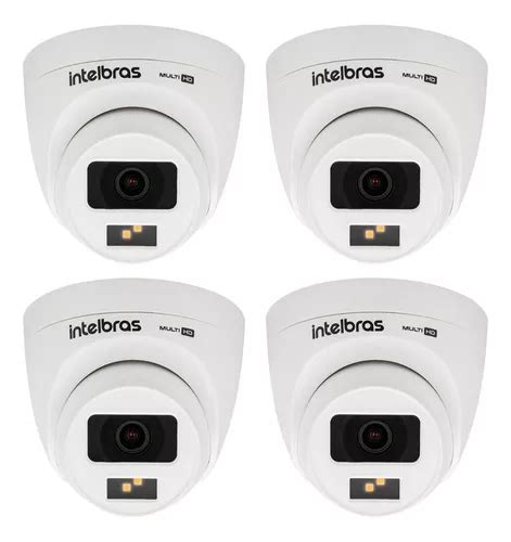 Kit 4 Câmeras 2 Megas 20m Vhd 1220 D Full Color Intelbras Frete grátis